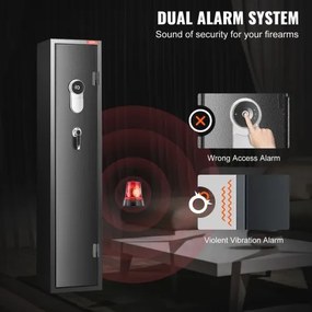 Gun Safe Puška Safe se zámkem otisků prstů pro 5 pušek a 4 pistole