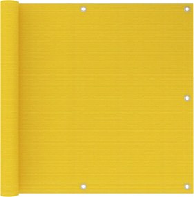vidaXL Balkonová zástěna 90 x 300 cm HDPE [310840] Barva: Žlutá