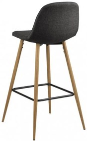 Barová židle Wilma III šedá/dřevo