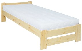 Masivní dřevěná postel -jednolůžko LK122/099 borovice masiv 90x200 cm
