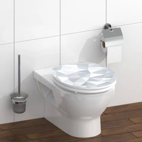 Eisl Sanitär WC prkénko MDF Soft Close Diamond High Gloss 80545