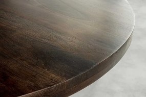 Kulatý jídelní stůl Thunder 120 cm hnědé mango