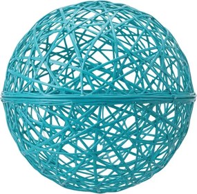 3D koule Fiberglass, pr. 40 cm, tyrkysová, nesvětelná