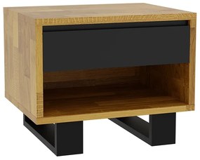 Massivo Noční stolek Prado/ Wigo 1s, B+B, dub, masiv