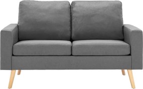 vidaXL 2dílná sedací souprava textil [3056635] Barva: Tmavě šedá