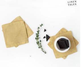 Žluté látkové podtácky v sadě 4 ks – Linen Tales