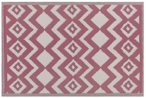 Venkovní koberec 120 x 180 cm růžový DEWAS Beliani