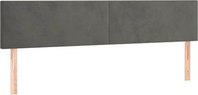 Box spring postel s matrací tmavě šedá 160x200 cm samet 3130848