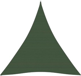 vidaXL Stínící plachta 160 g/m² 3 x 4 x 4 m HDPE [311200] Barva: Tmavě zelená