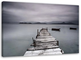 Gario Obraz na plátně Zimní jezero Rozměry: 60 x 40 cm