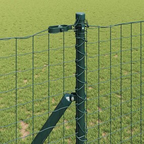 Zabudovaný plotový sloupek 26 ks Zelená Práškově lakovaná ocel 3350119