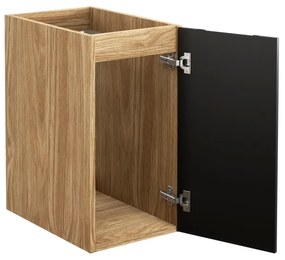 COMAD Dolní závěsná skříňka pod desku - LUXOR 81-30 black, matná černá/olejovaný dub