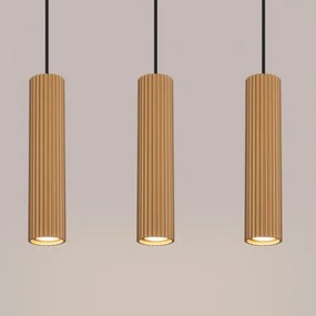 Závěsné svítidlo SOLLUX KARBON 3L zlaté GU10 3x10W bez žárovek SL.1556