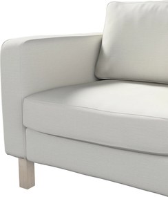 Potah na křeslo IKEA Karlstad, krátký barva šedá látka lesklé, pletený vzor, sametová