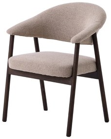 Designová jídelní židle Jacqueline tmavě hnědý dub