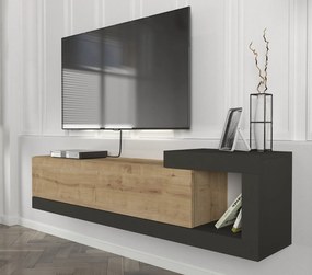 VerDesign VELIERO moderní TV stolek, sapphire/antracit