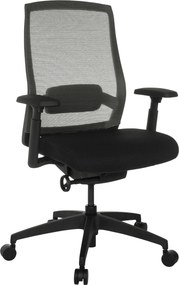 XXXLutz OTOČNÁ ŽIDLE, síťovina, černá MID.YOU - Online Only kancelářské židle - 001918039601