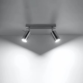 Sollux Lighting Stropní svítidlo RING 2 chrom