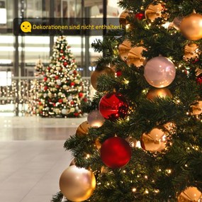 Costway 230 cm Umělý vánoční stromek s kovovým stojanem Christmas Tree Green