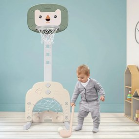 Costway 3-in-1 Sada basketbalových košů Batolecí basketbalový koš