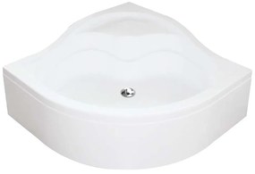 Čtvrtkruhová samonosná polohluboká sprchová vanička SEMIDEEP NEO 290 mm S 800 × 800 R550 SEMIDEEP NEO - SANIPRO /800 80 cm 200 mm 80 cm 8000197