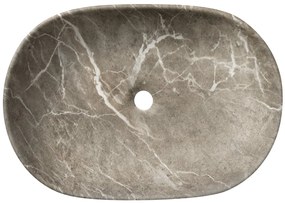 Sapho Sapho, CALEO keramické umyvadlo na desku 60x42cm, breccia marmor, CA590BM
