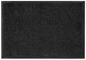 Antracitová vnitřní čistící pratelná vstupní rohož FLOMA Magic - 75 x 85 x 1 cm