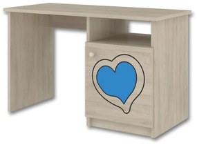 Psací stůl Srdce - Modrá