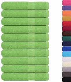 Ručníky FROGN 10 ks jablečně zelené 100x200 cm 360 g/m² 137036
