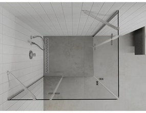 Mexen Roma Duo sprchový kout s otočnými dveřmi 100 x 70 cm, Průhledné, Chromovaná - 854-100-070-02-00
