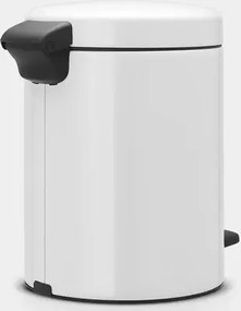 Brabantia Newicon Pedálový odpadkový koš 5 L bílá / průměr 20.5 cm / v