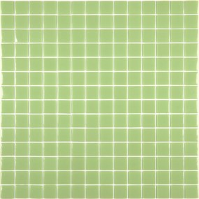 Hisbalit Skleněná mozaika zelená Mozaika 115A MAT 2,5x2,5 2,5x2,5 (33,33x33,33) cm - 25115AMH
