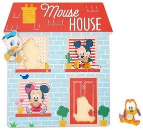 DISNEY dřevěné puzzle, domeček pro nejmenší Mickey a přátelé