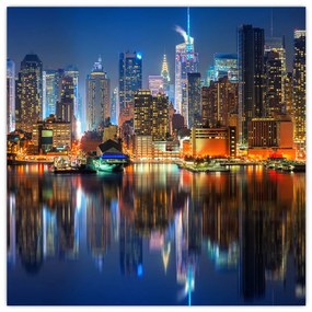 Obraz Manhattanu v noci (30x30 cm)