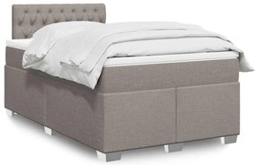 Box spring postel s matrací taupe 120x190 cm textil 3285838