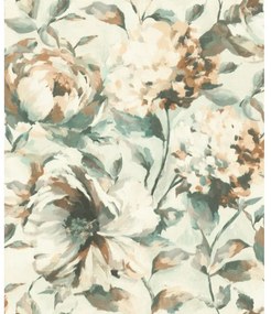 Vliesová tapeta 485134 béžové květy / Tapety na zeď Florentine III (0,53 x 10,05 m) Rasch