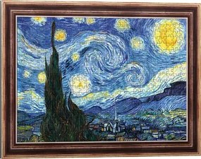 TREFL Art Frame Puzzle Hvězdná noc / 500 dílků / s rámem / 31,5 × 47 c