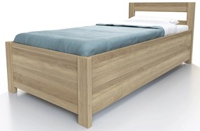 Vlastní výroba Dubová postel Tina s úložným prostorem