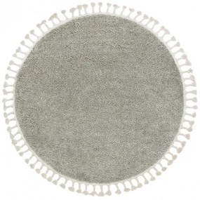 Dywany Łuszczów Kusový koberec Berber 9000 green kruh ROZMĚR: 120x120 (průměr) kruh