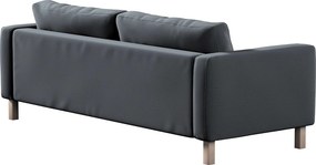 Potah na pohovku IKEA Karlstad, 3-místná, rozkládací barva šedá látka sametová