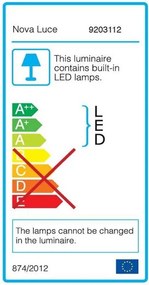 NV 9203112 Venkovní zapuštěné svítidlo do země BANG nikl satén hliník LED 1W 3000K IP67 100-240V 42st. vč. driveru - NOVA LUCE