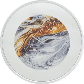 Nástěnné hodiny Mirror 60 cm šedé/vícebarevné