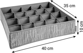 TESCOMA Organizér na ponožky a spodní prádlo FANCY HOME 40 x 35 x 10 cm, cappuccino