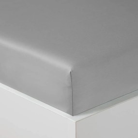 Luxusní saténové prostěradlo Tencel™ – šedozelená: 180x200cm