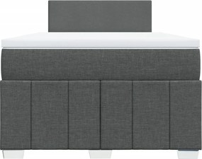 Box spring postel s matrací tmavě šedá 120x190 cm textil 3287001