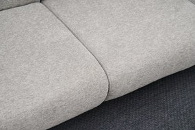 Hanah Home Třímístná pohovka SIDE světle šedá