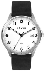 Černé hodinky LAVVU GÖTEBORG LWM0110