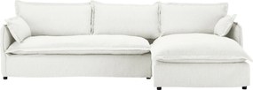 XXXLutz ROHOVÁ SEDAČKA, textil, bílá Livetastic - Sedací soupravy - 001968012507