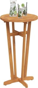 Zahradní barový stůl Ø 60 x 105 cm masivní akáciové dřevo 319698