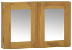 Zrcadlová skříňka 60 x 10 x 40 cm masivní teakové dřevo